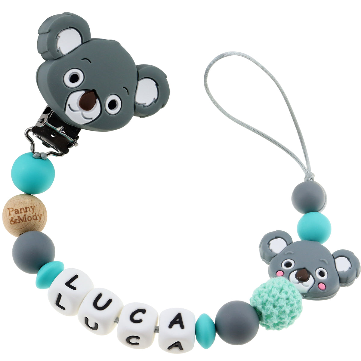 Koala Personalized Pacifier Clip with Name – Panny & Mody Global Store